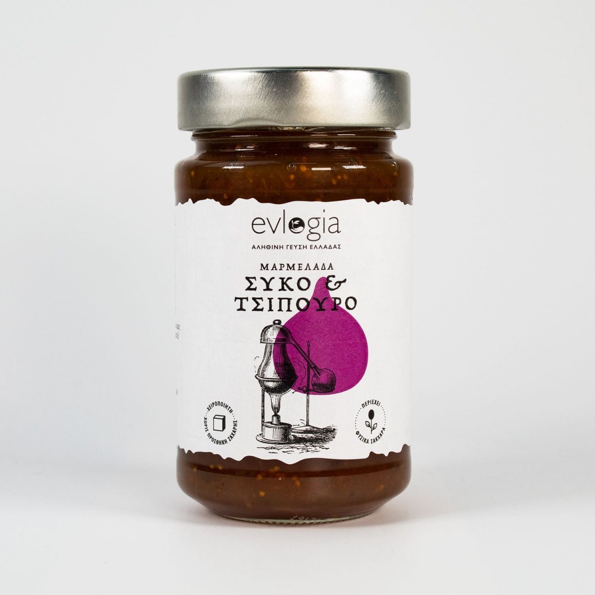 ΜΑΡΜΕΛΑΔΑ ΣΥΚΟ ΜΕ ΤΣΙΠΟΥΡΟ 280g | Deloinon
