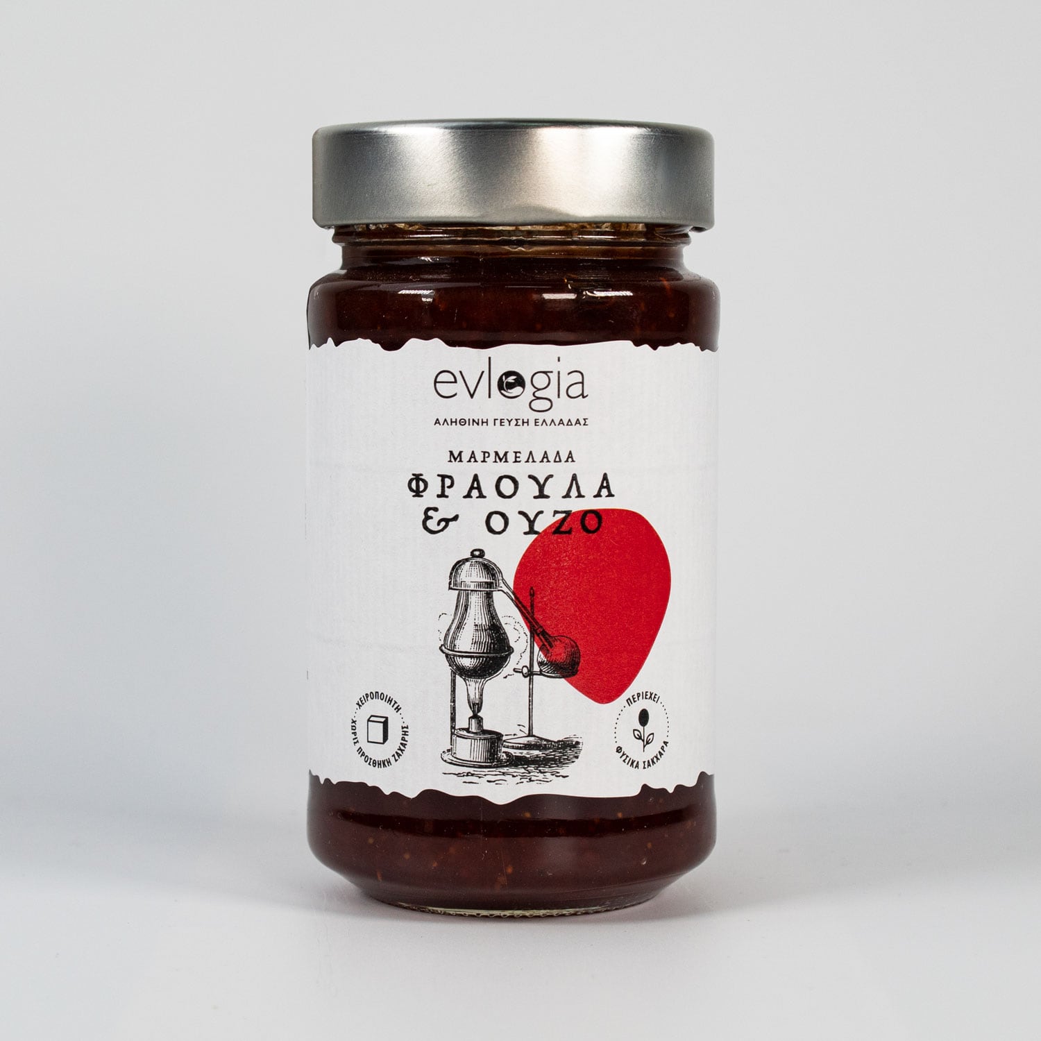 ΜΑΡΜΕΛΑΔΑ ΦΡΑΟΥΛΑ ΜΕ ΟΥΖΟ 280g | Deloinon